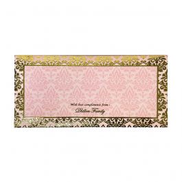 Pink and Gold Floral Wedding Card